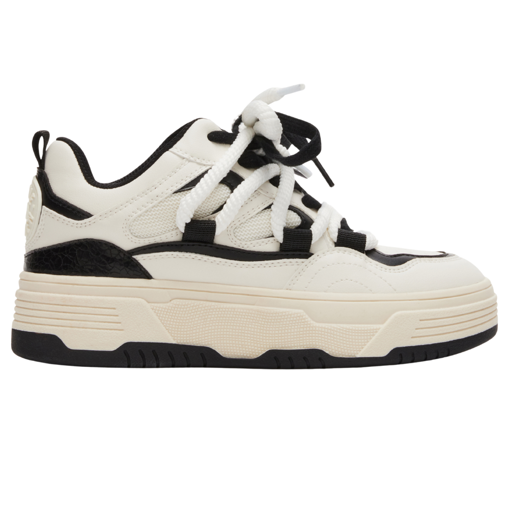 Steve Madden Boomer Black Multi | Zwarte Dames Sneaker