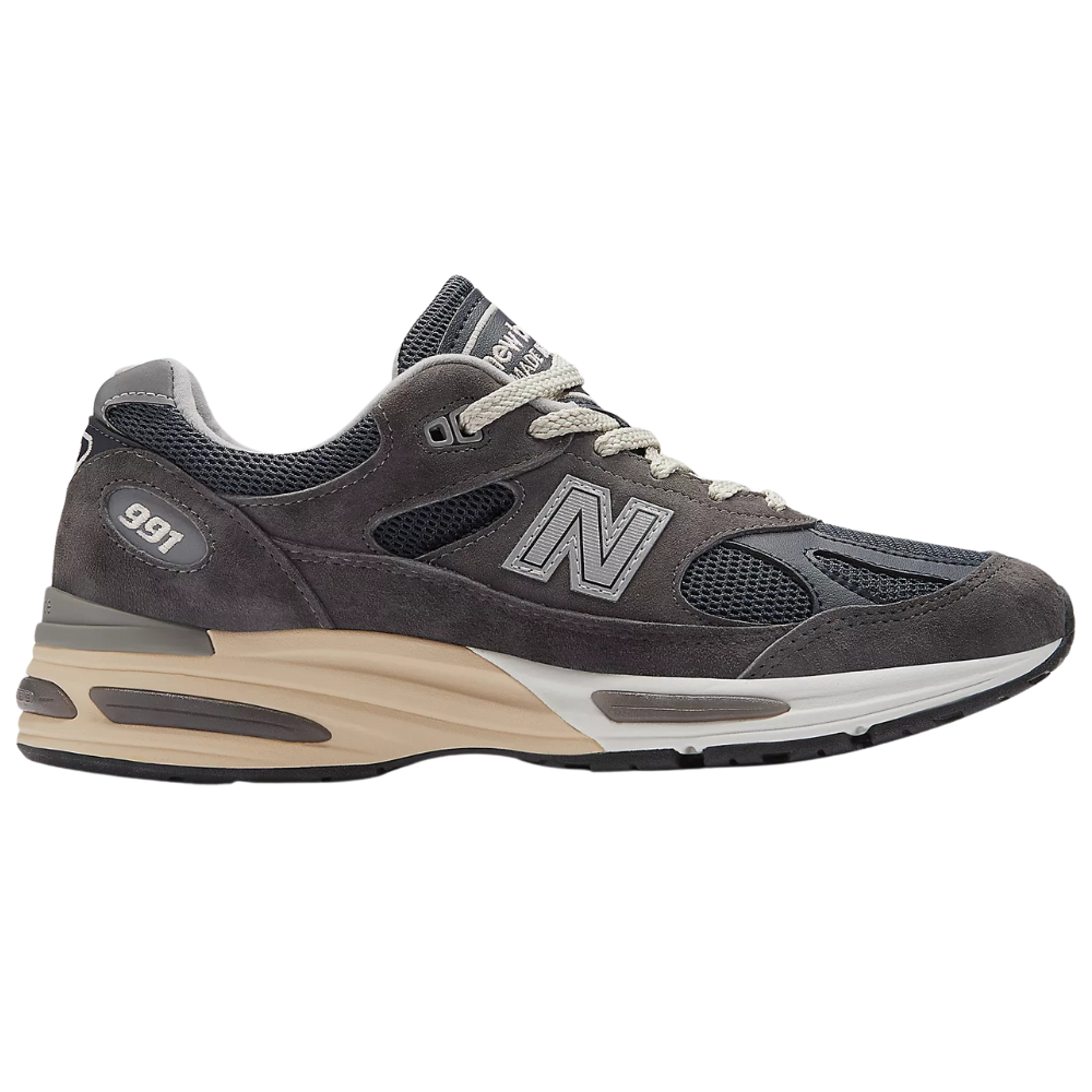 New Balance 991v2 Made in UK 'Grey & Navy' - Sneaker - U991GG2