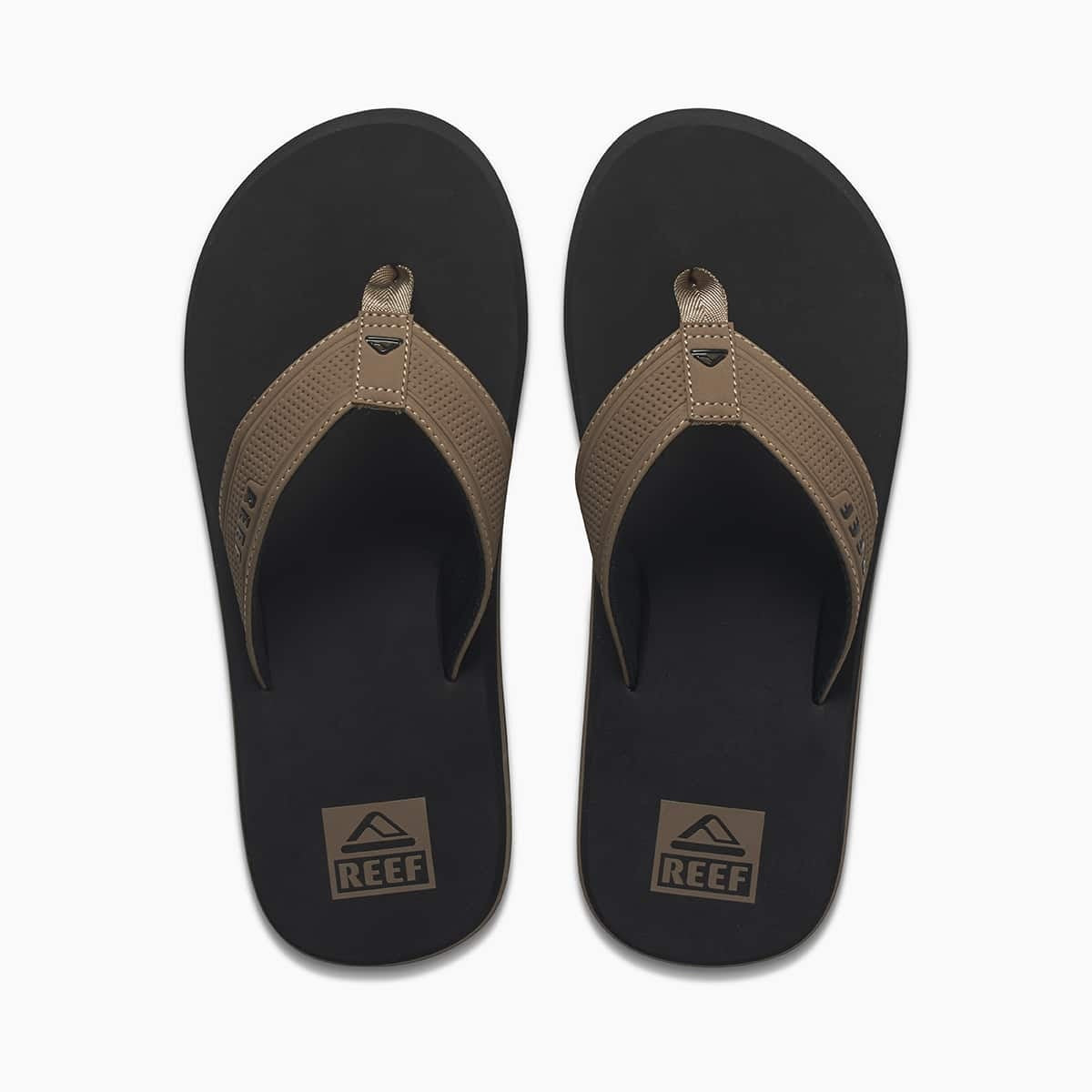 The Layback Black/Tan- Heren Slippers - CJ4365